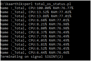 Monitoring Windows CPU and RAM Utilization Using Perl via WMI - Crafted For Everyone